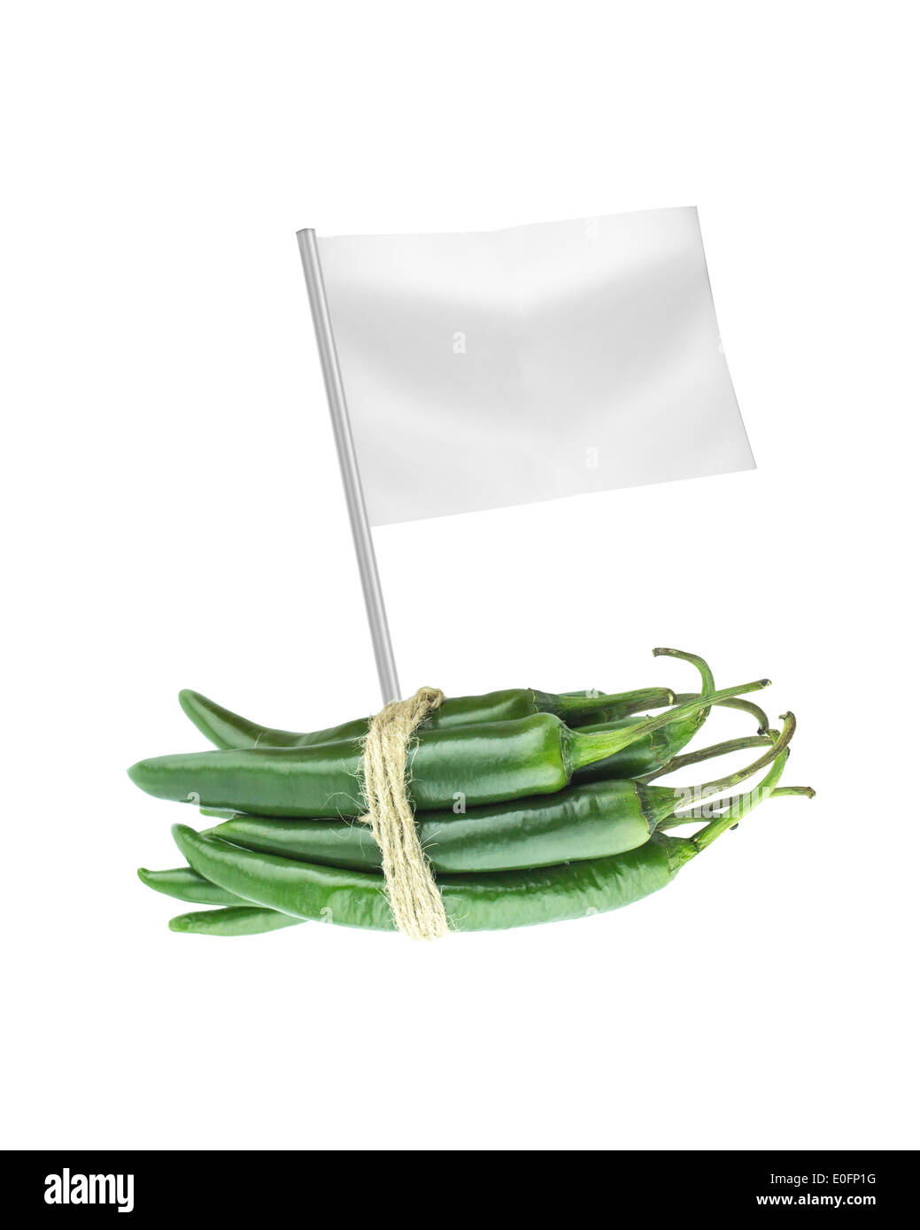 Healthy and organic food concept. Fresh green hot chili pepper with ...