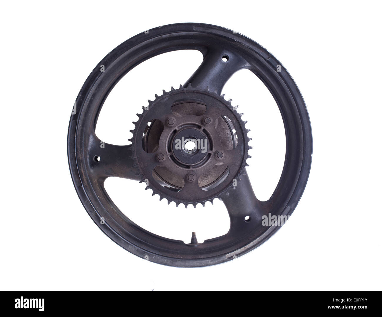 Wheel of a motorcycle Cut Out Stock Images & Pictures - Alamy