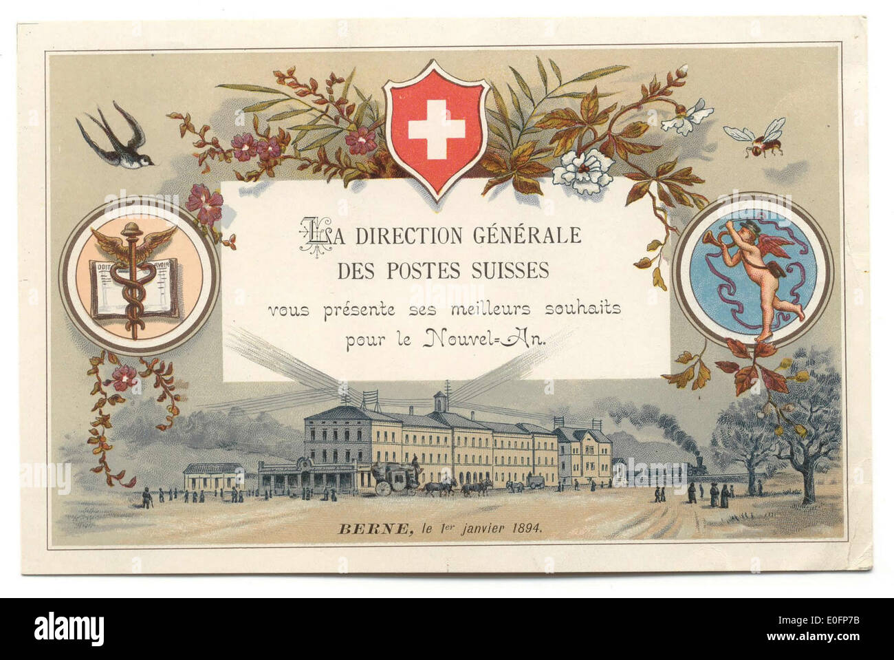 Swiss postcard hi-res stock photography and images - Alamy