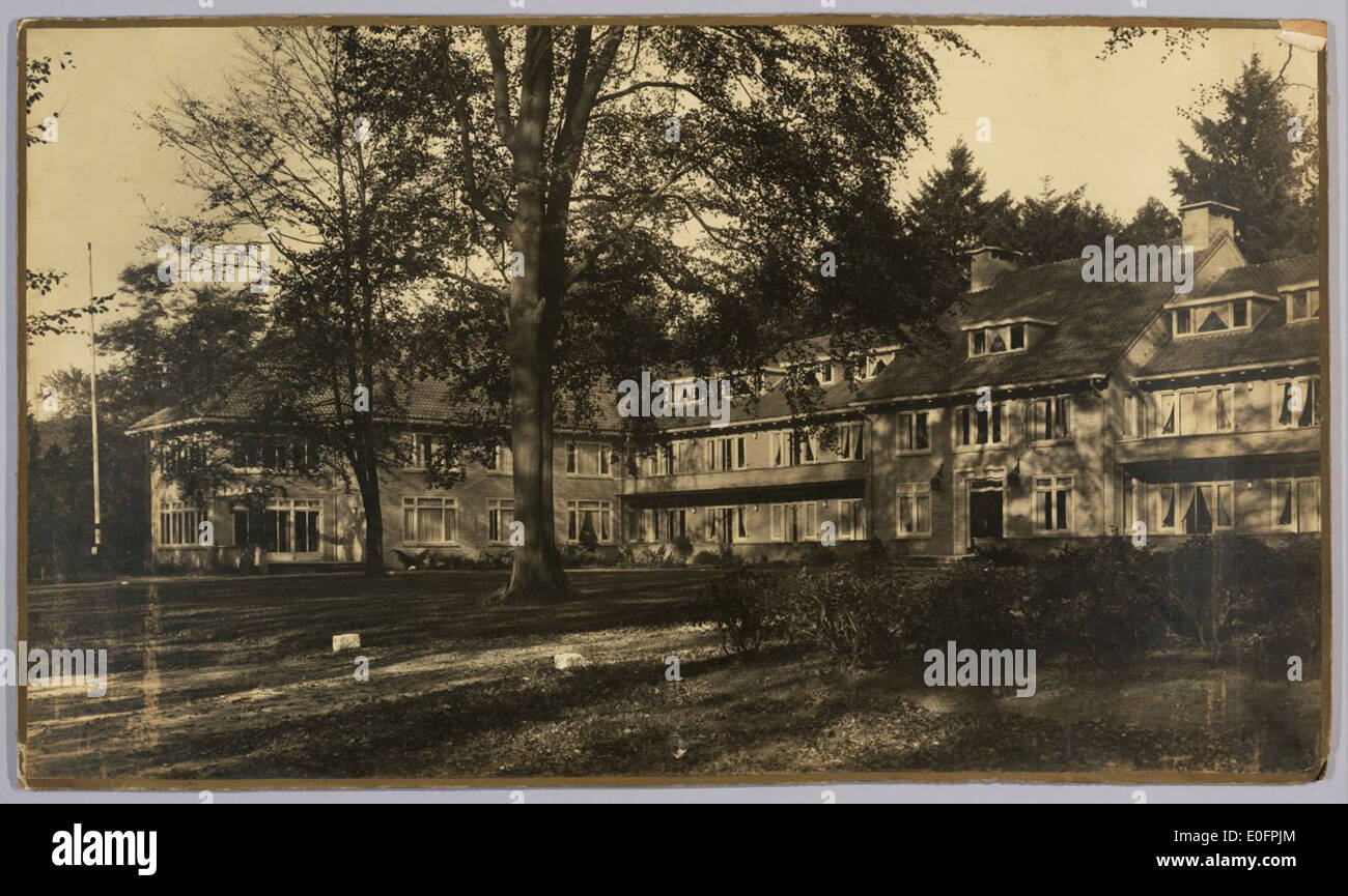 This image depicts a home for the elderly, showing a serene environment ...