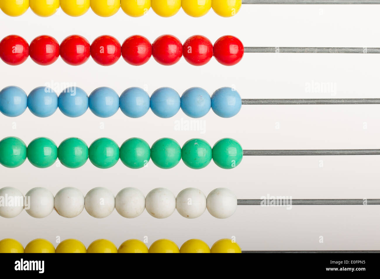 Close-up of an abacus on a white background Stock Photo - Alamy