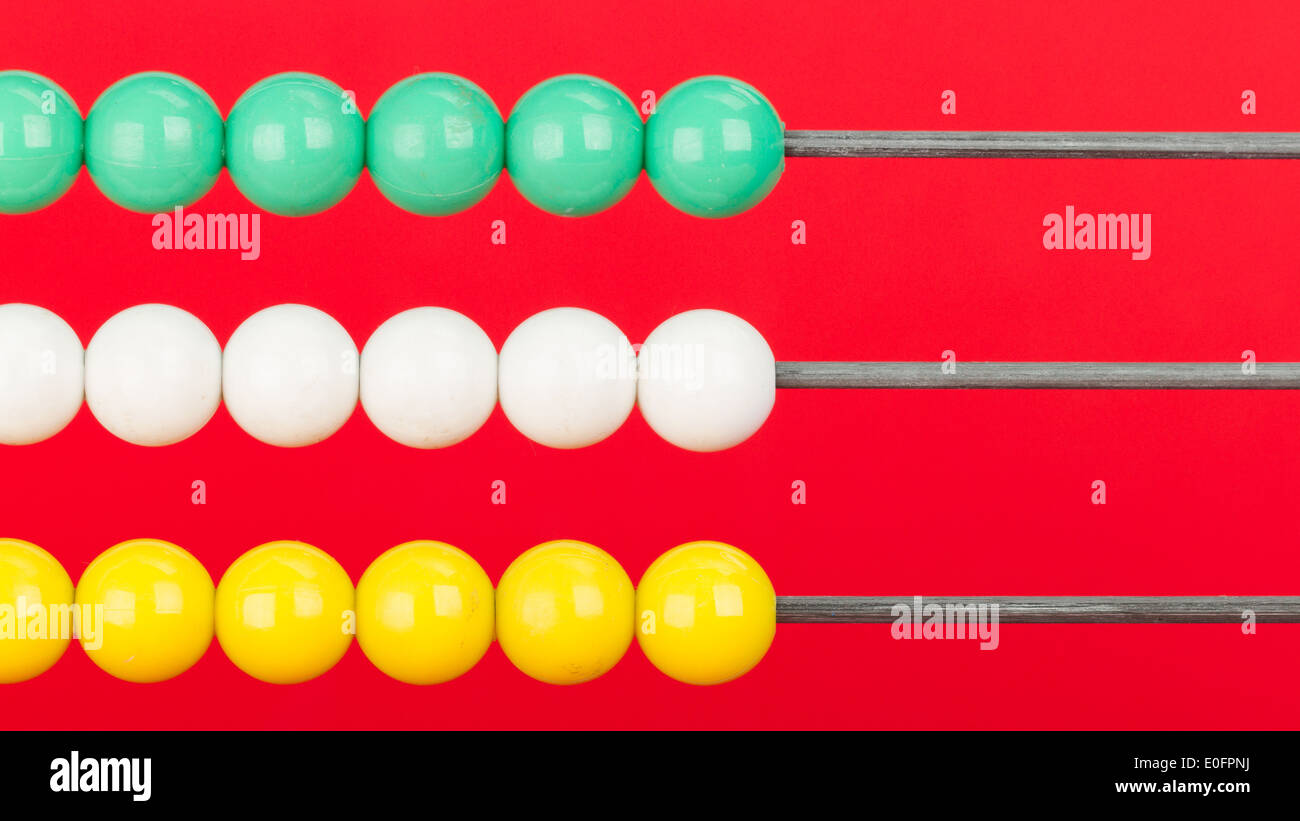 Red abacus hi-res stock photography and images - Alamy