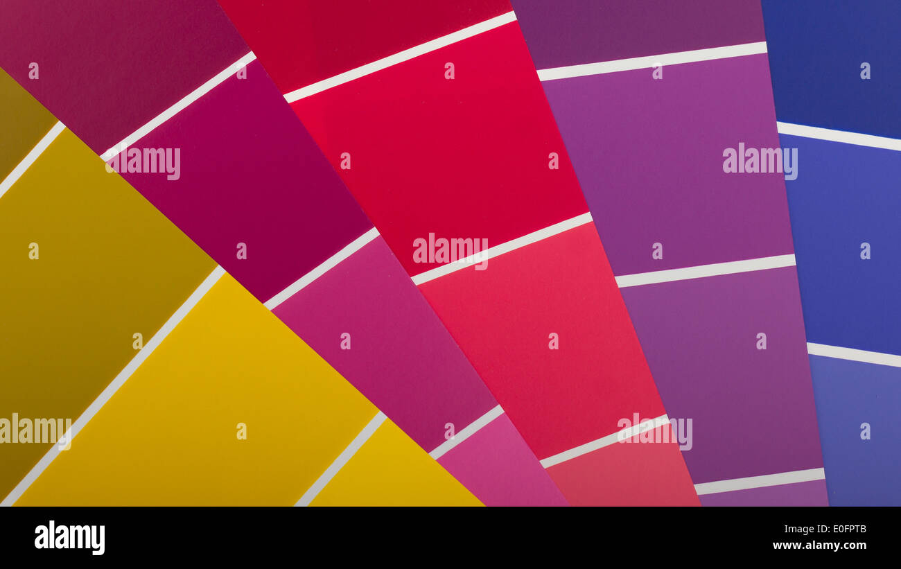 Vector colour card (paper) with various colors Stock Photo - Alamy