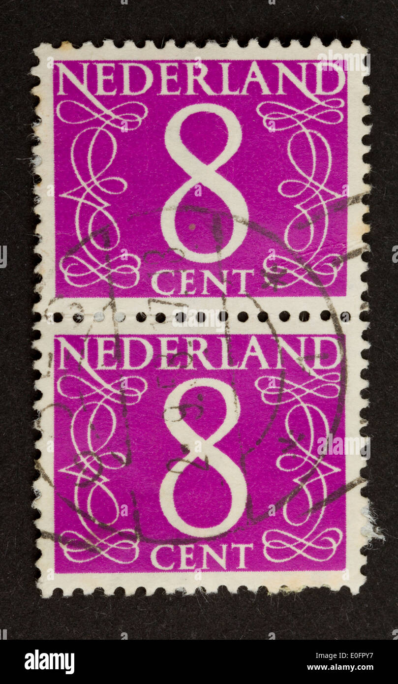 THE NETHERLANDS - CIRCA 1950: Stamps printed in the Netherlands shows ...