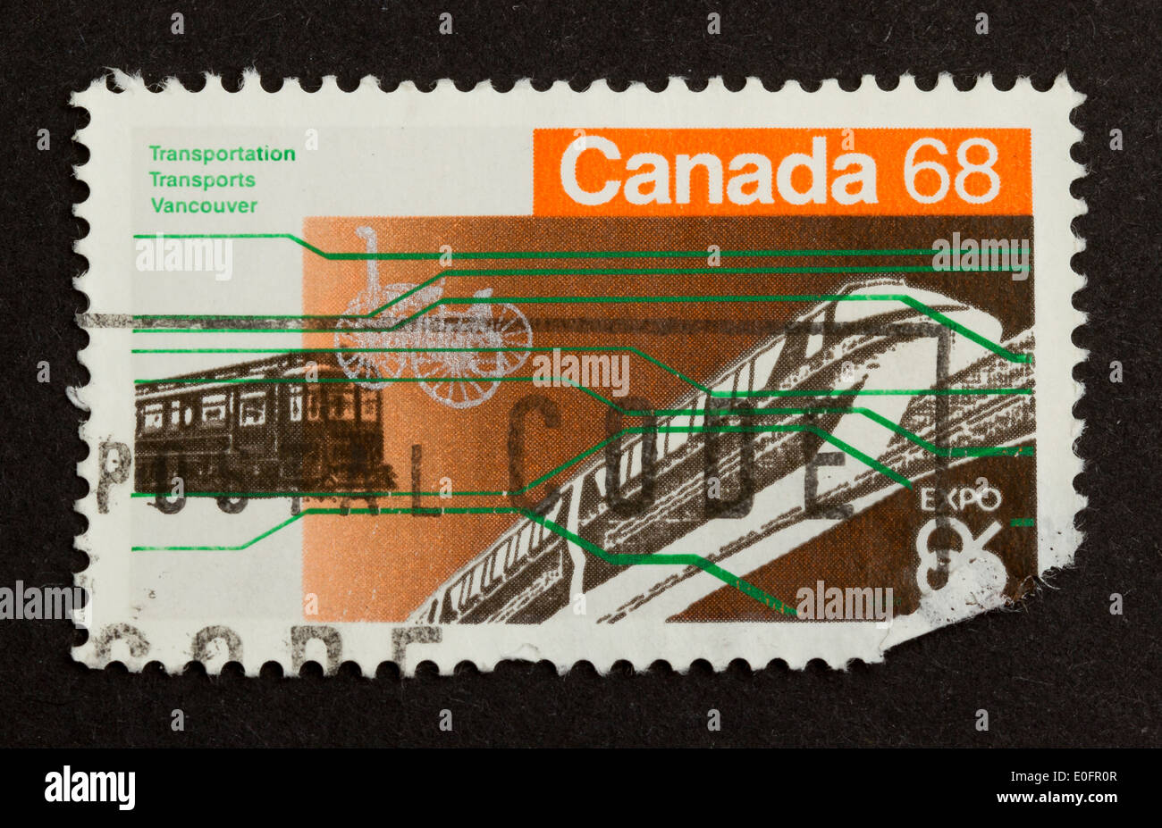 CANADA - CIRCA 1980: Stamp printed in Canada shows several world expo ...