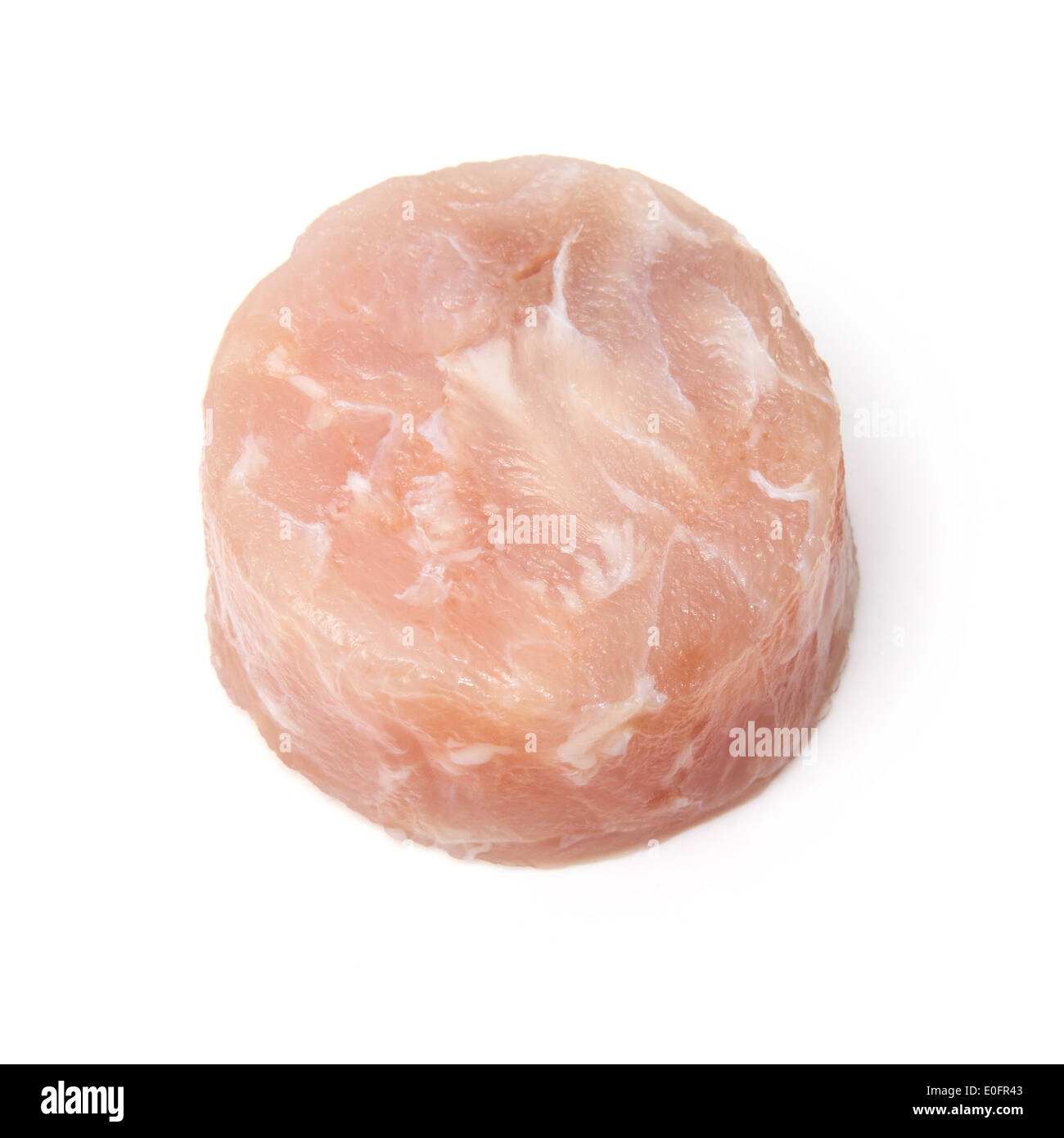 Crocodile meat steak uncooked isolated on a white studio background ...