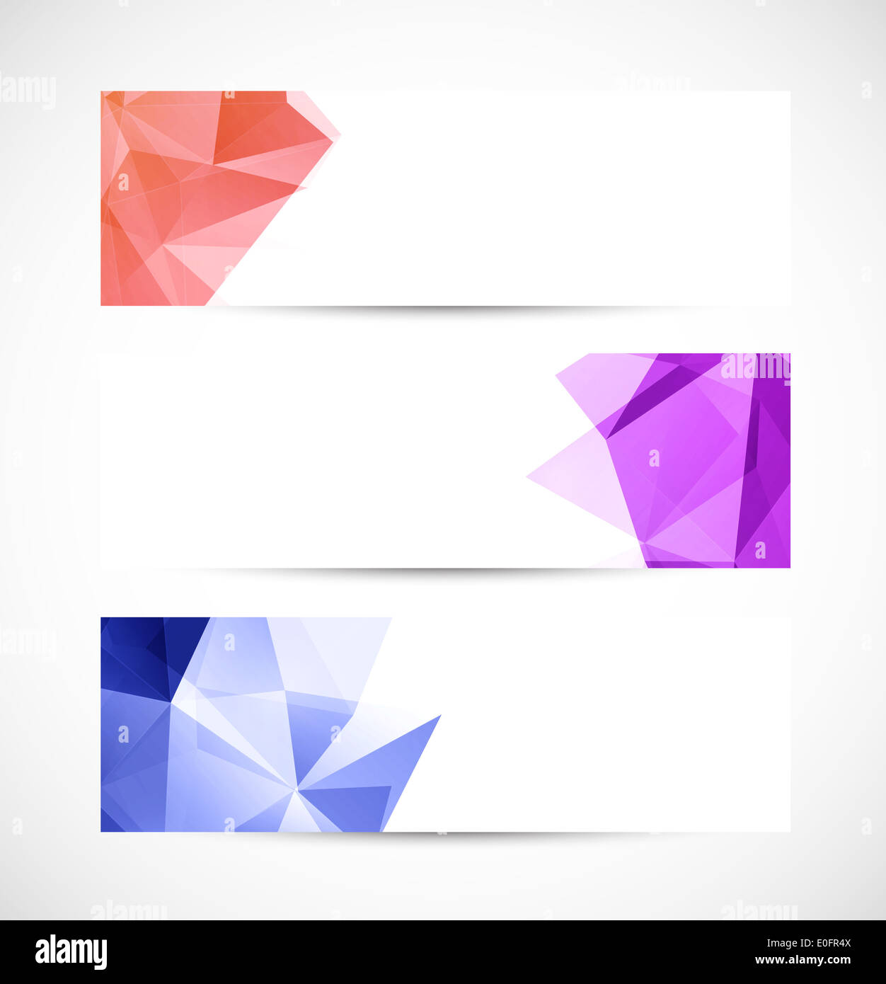 Set of geometric banners Stock Photo - Alamy