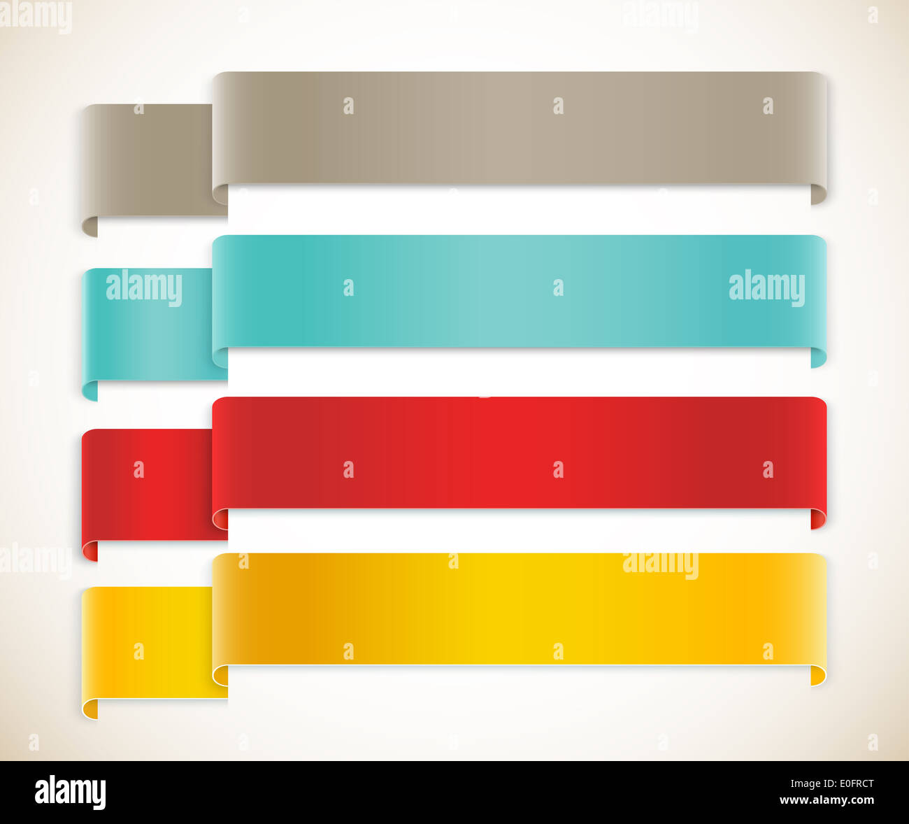 Set of ribbons Stock Photo - Alamy