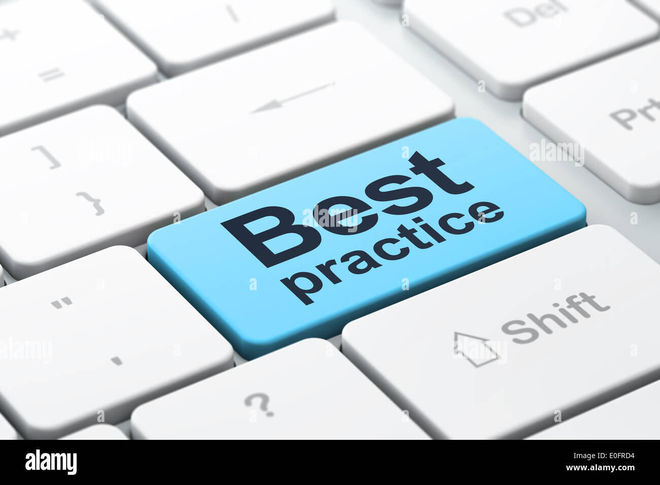 Education concept: Best Practice on computer keyboard background Stock ...