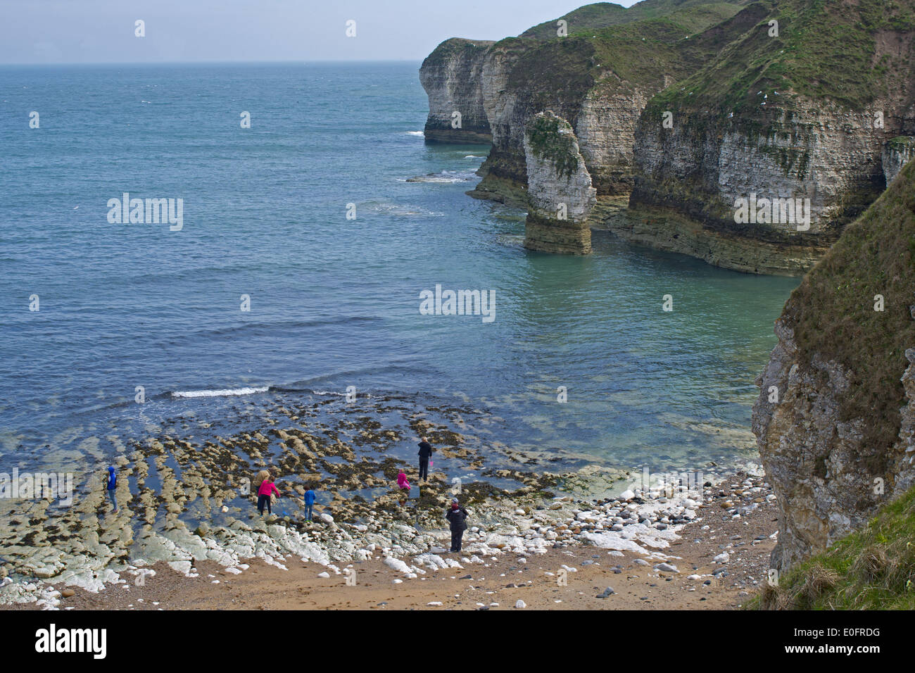 South Landing Flamborough Head Yorkshire Uk Stock Photo - Alamy