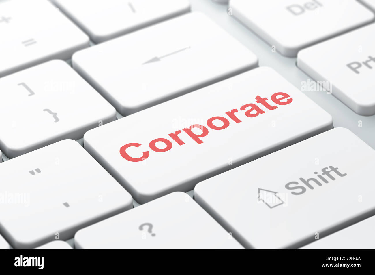 Business concept: Corporate on computer keyboard background Stock Photo ...