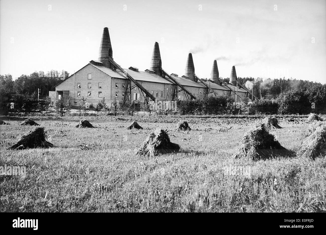 Photograph captures rural fields Black and White Stock Photos & Images ...