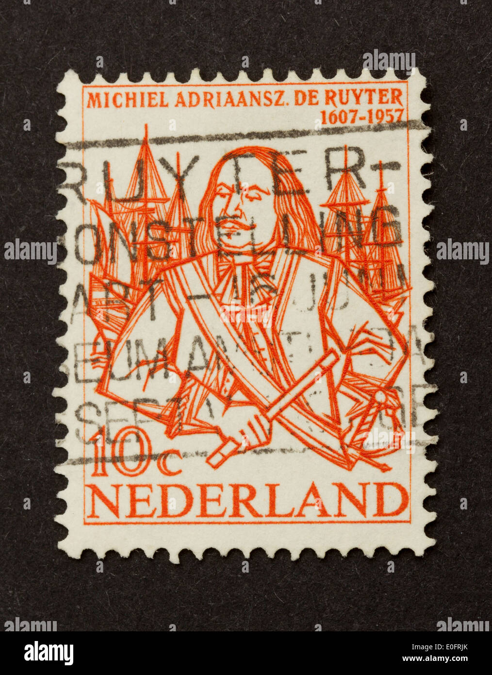 HOLLAND - CIRCA 1950: Stamp printed in the Netherlands shows a picture ...