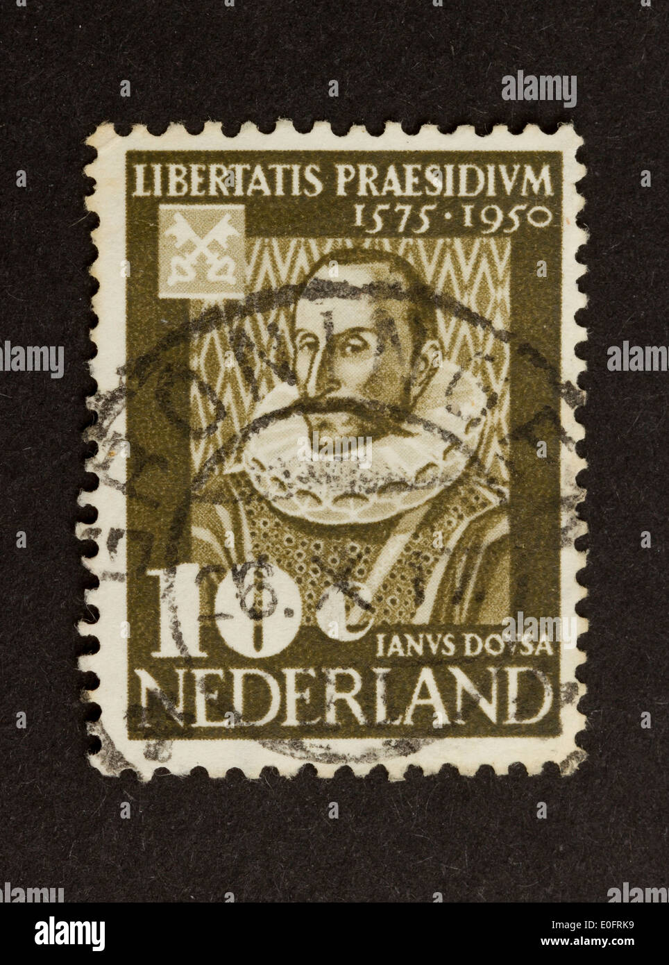 HOLLAND - CIRCA 1950: Stamp printed in the Netherlands shows a pisture ...