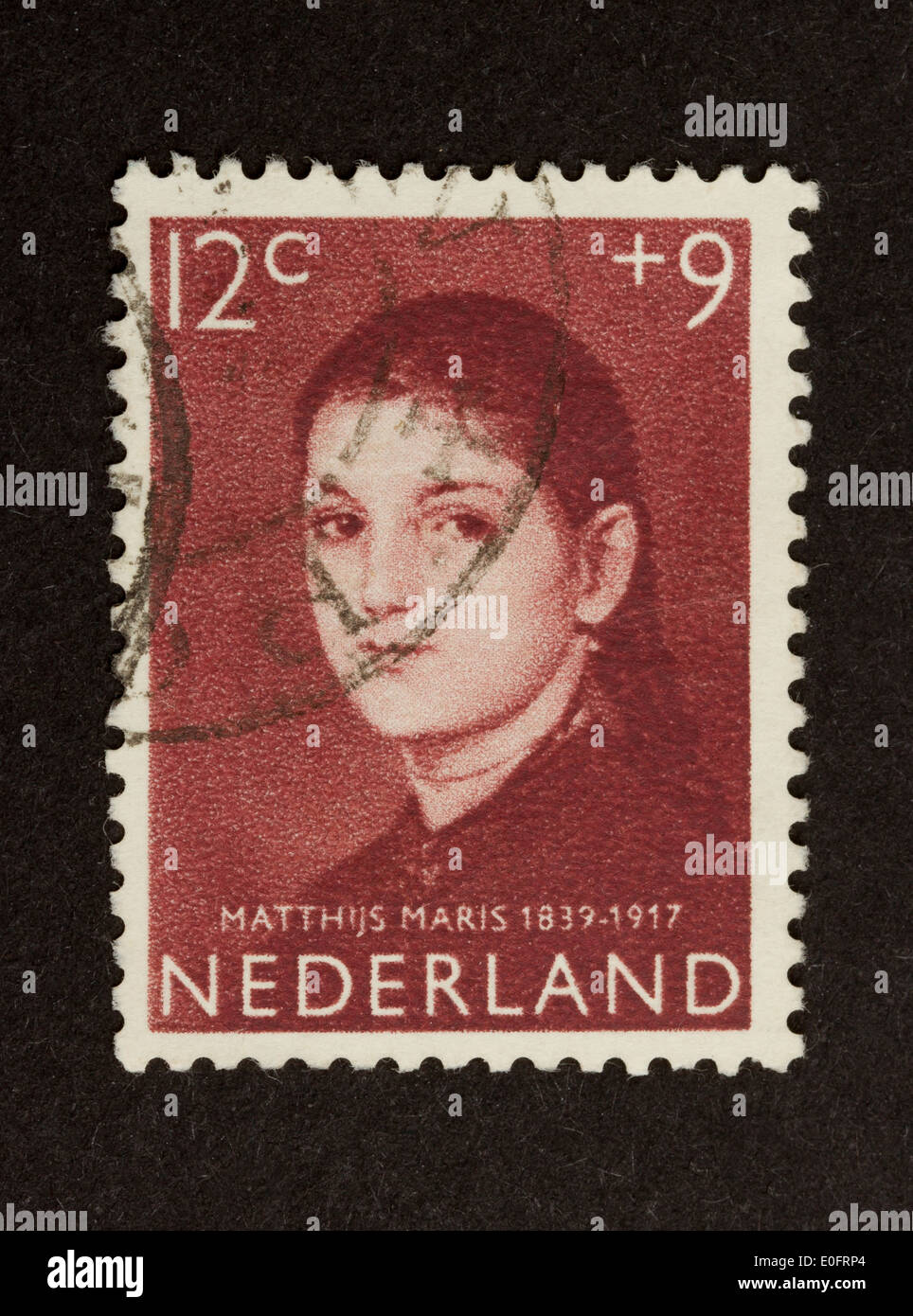 HOLLAND - CIRCA 1950: Stamp printed in the Netherlands shows a picture ...