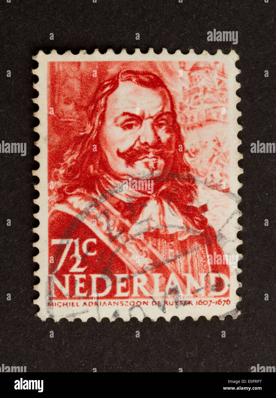HOLLAND - CIRCA 1950: Stamp printed in the Netherlands shows a drawing ...
