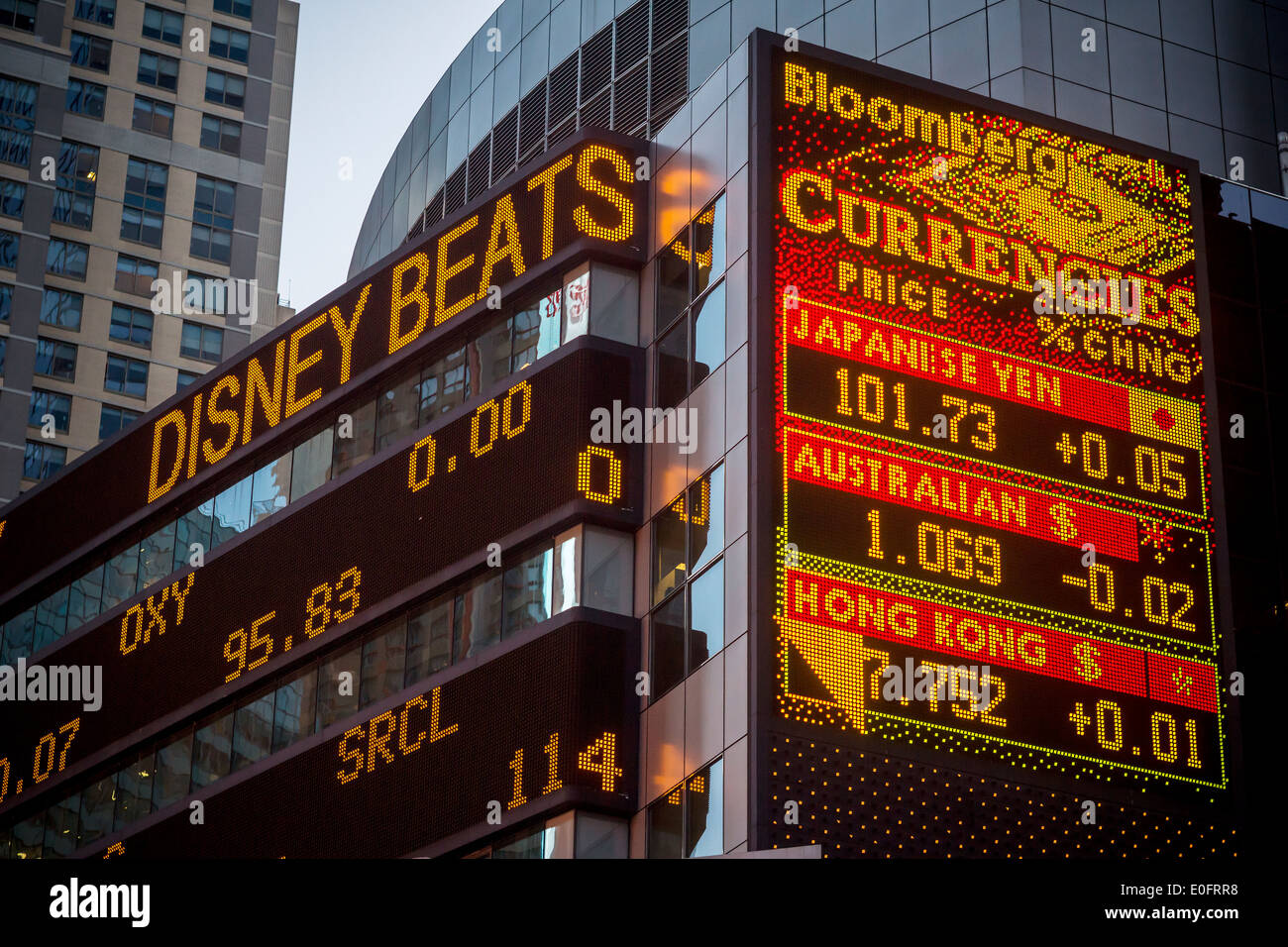 Morgan Stanley headquarters in Times Square in New York displays the ...