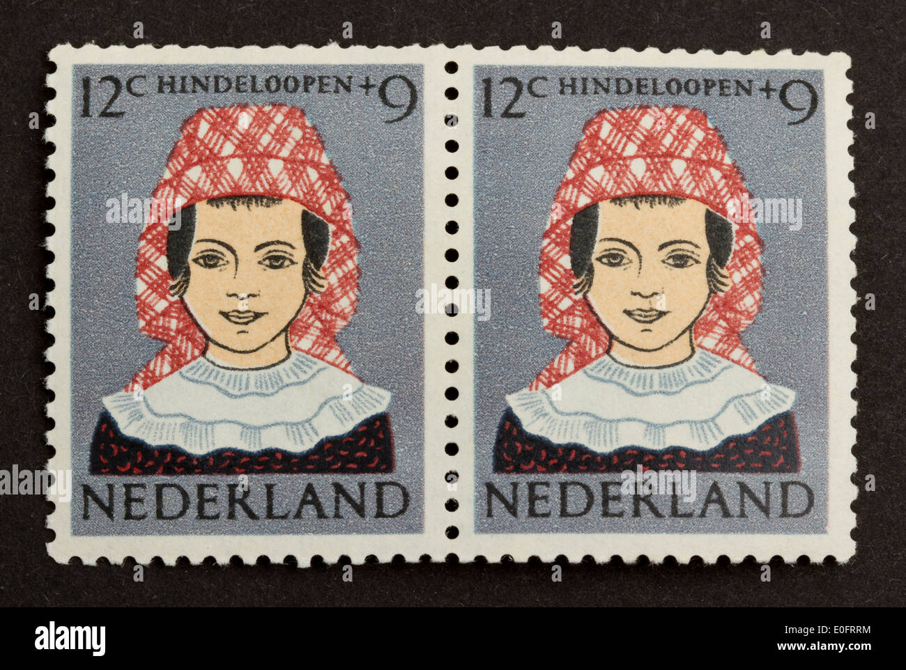 HOLLAND - CIRCA 1950: Stamp printed in the Netherlands shows a picture ...