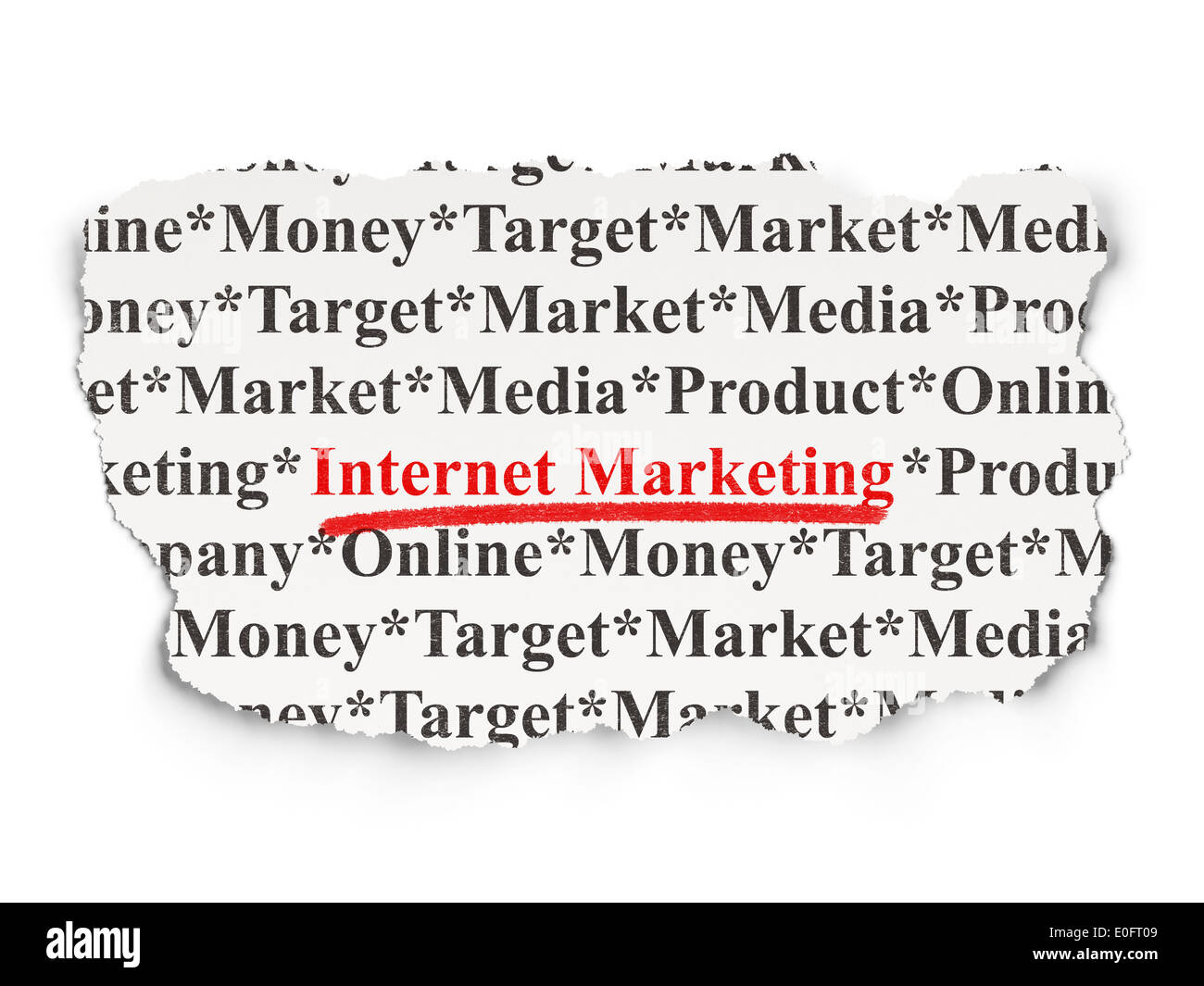 Advertising concept: Internet Marketing on Paper background Stock Photo ...