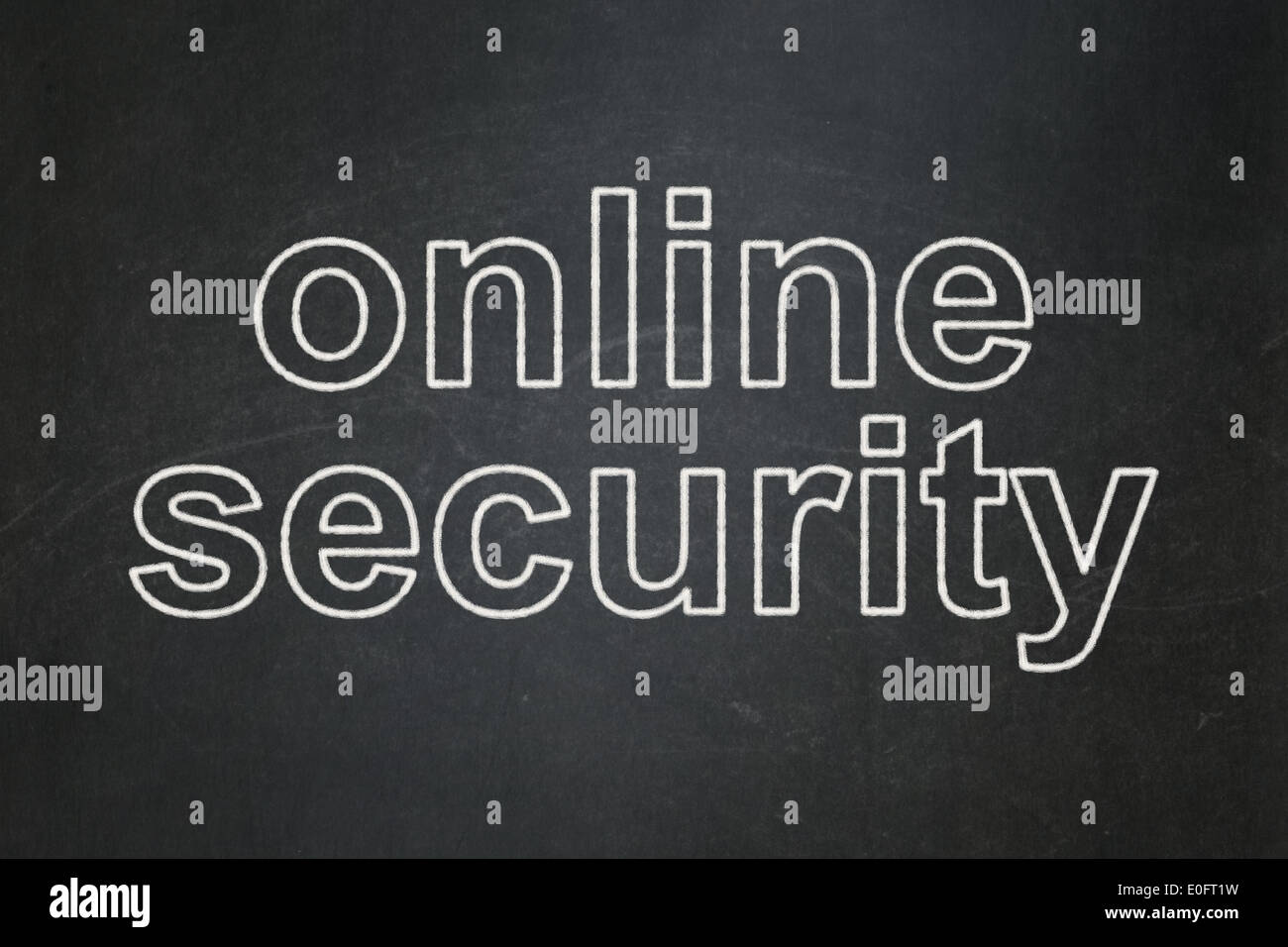 Safety concept: Online Security on chalkboard background Stock Photo ...