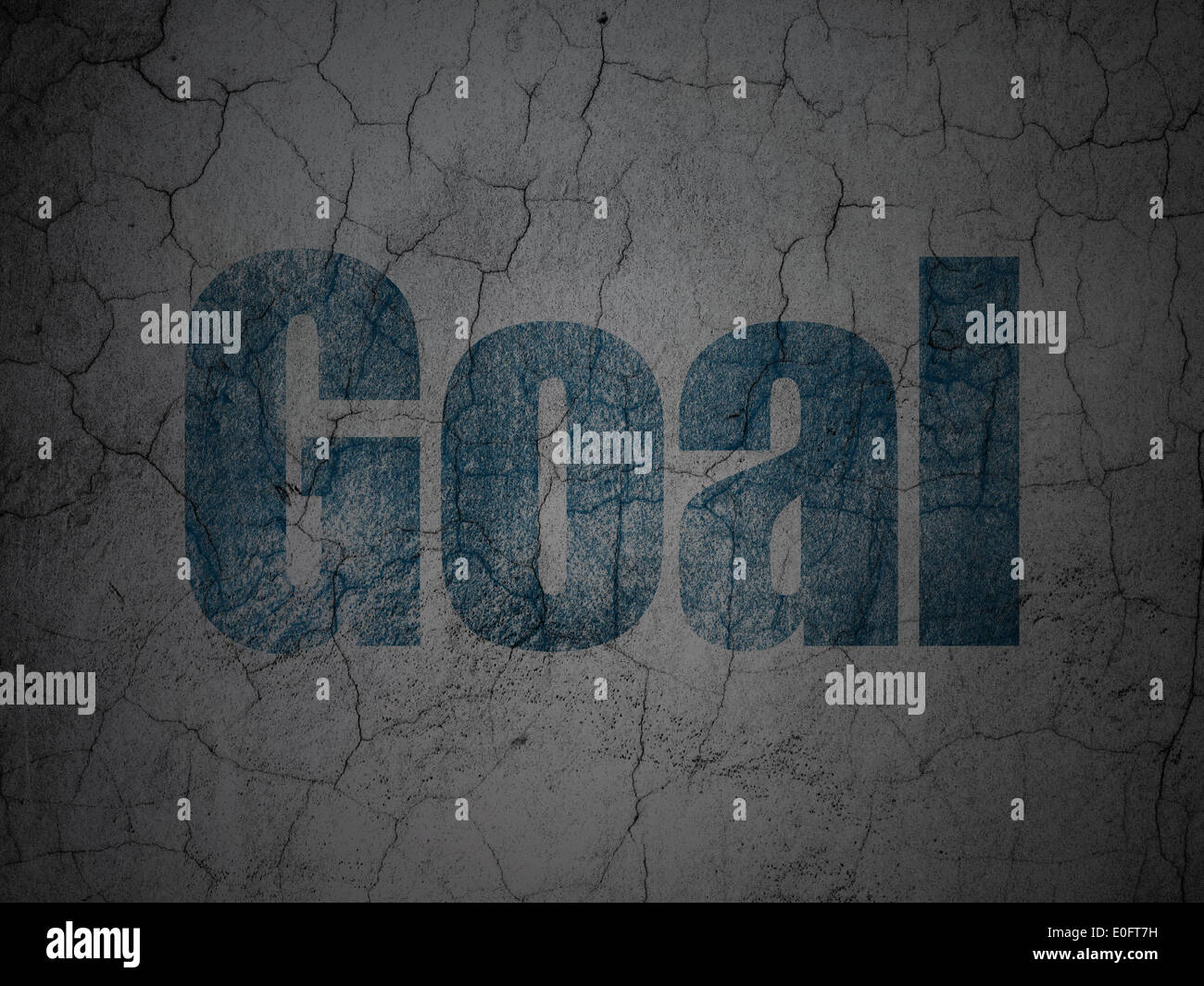 Marketing concept: Goal on grunge wall background Stock Photo - Alamy