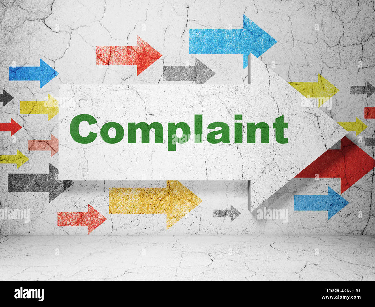 Law concept: arrow with Complaint on grunge wall background Stock Photo ...
