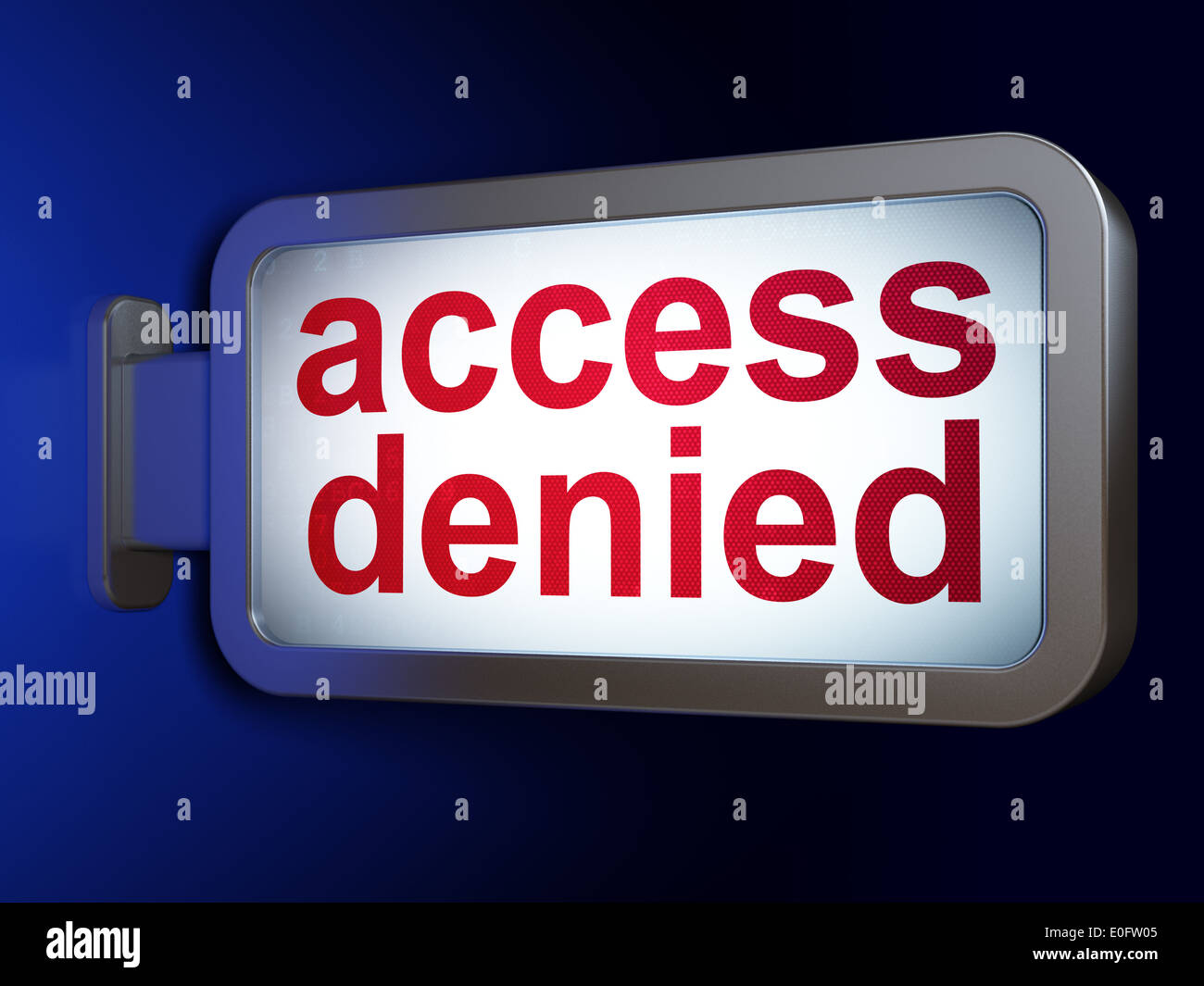 Privacy concept: Access Denied on billboard background Stock Photo - Alamy