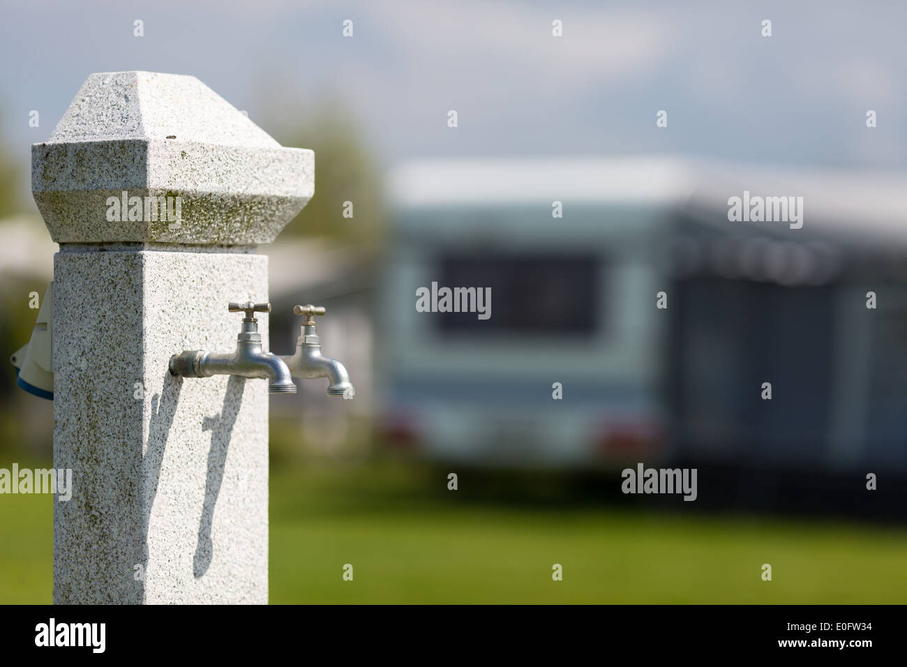 Outdoors water tap camping site hi-res stock photography and images - Alamy