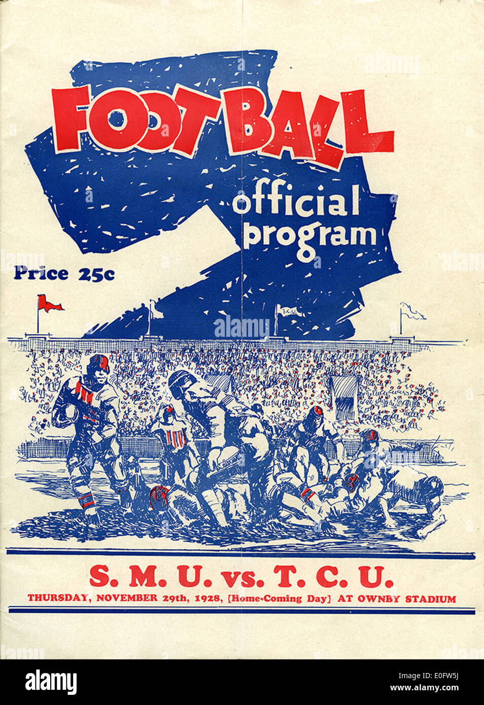 Vintage football program hi-res stock photography and images - Alamy