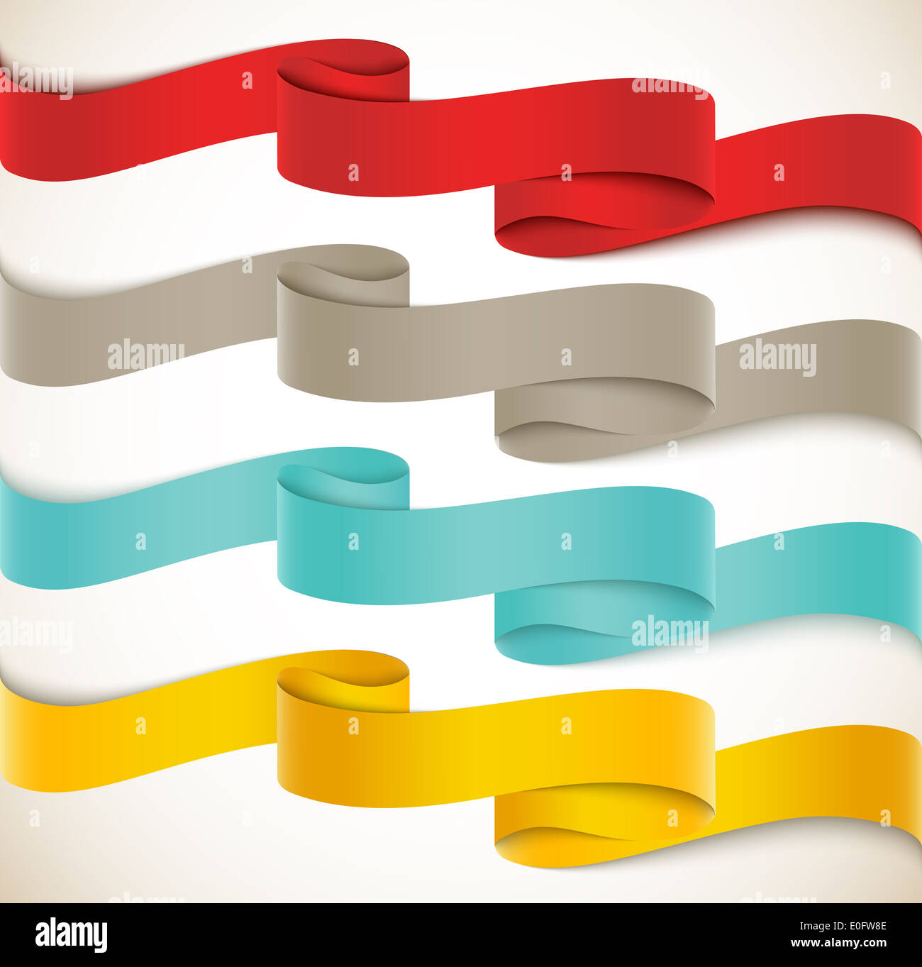 Set of ribbons Stock Photo - Alamy