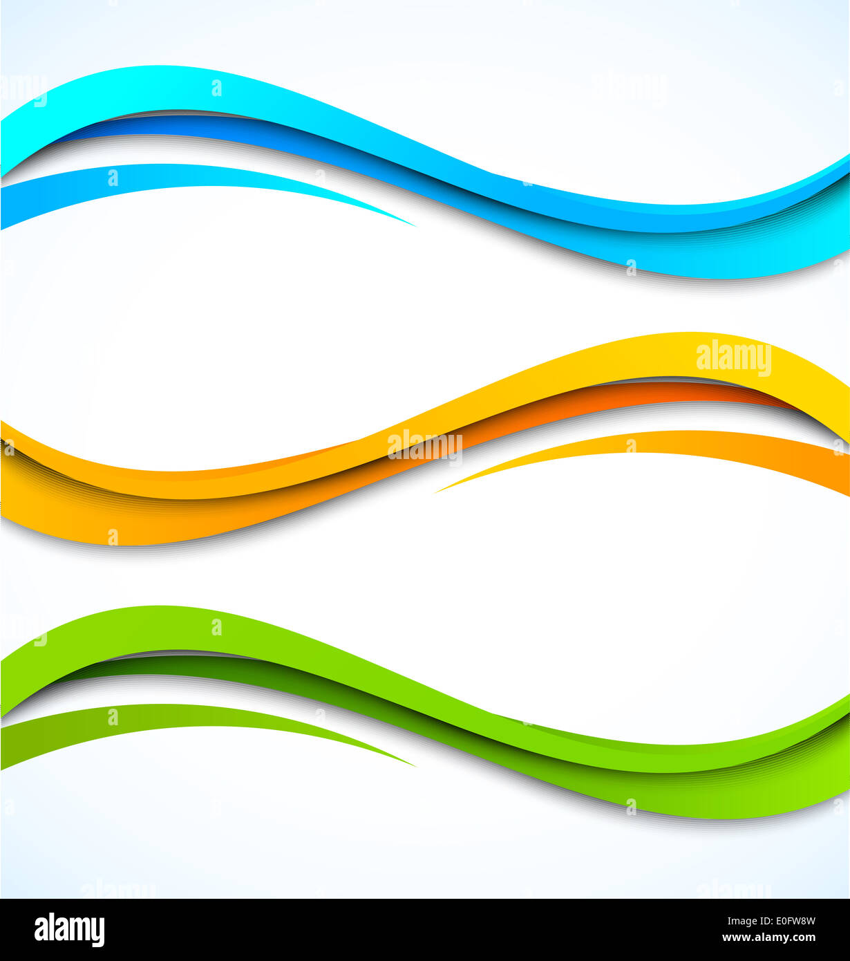 Set of wavy banners Stock Photo - Alamy