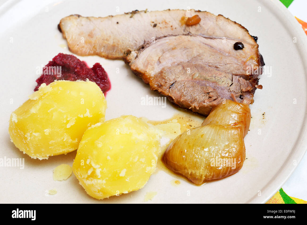 Appetizing and tasty roast pig homemade baking , roasting meat Stock ...
