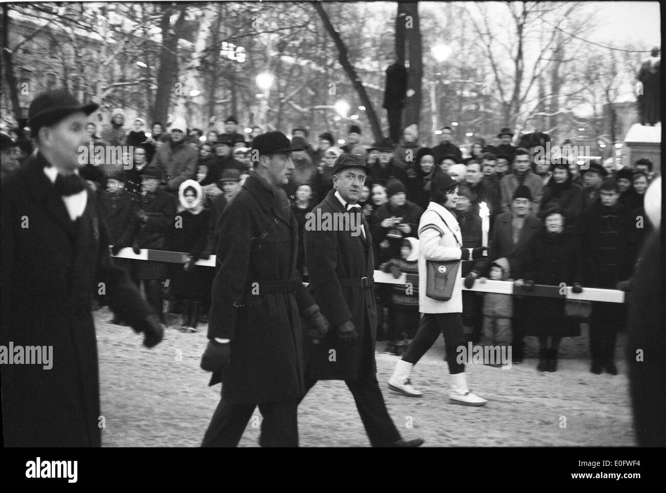 A parade during the opening ceremony of the 1966 World Ski ...