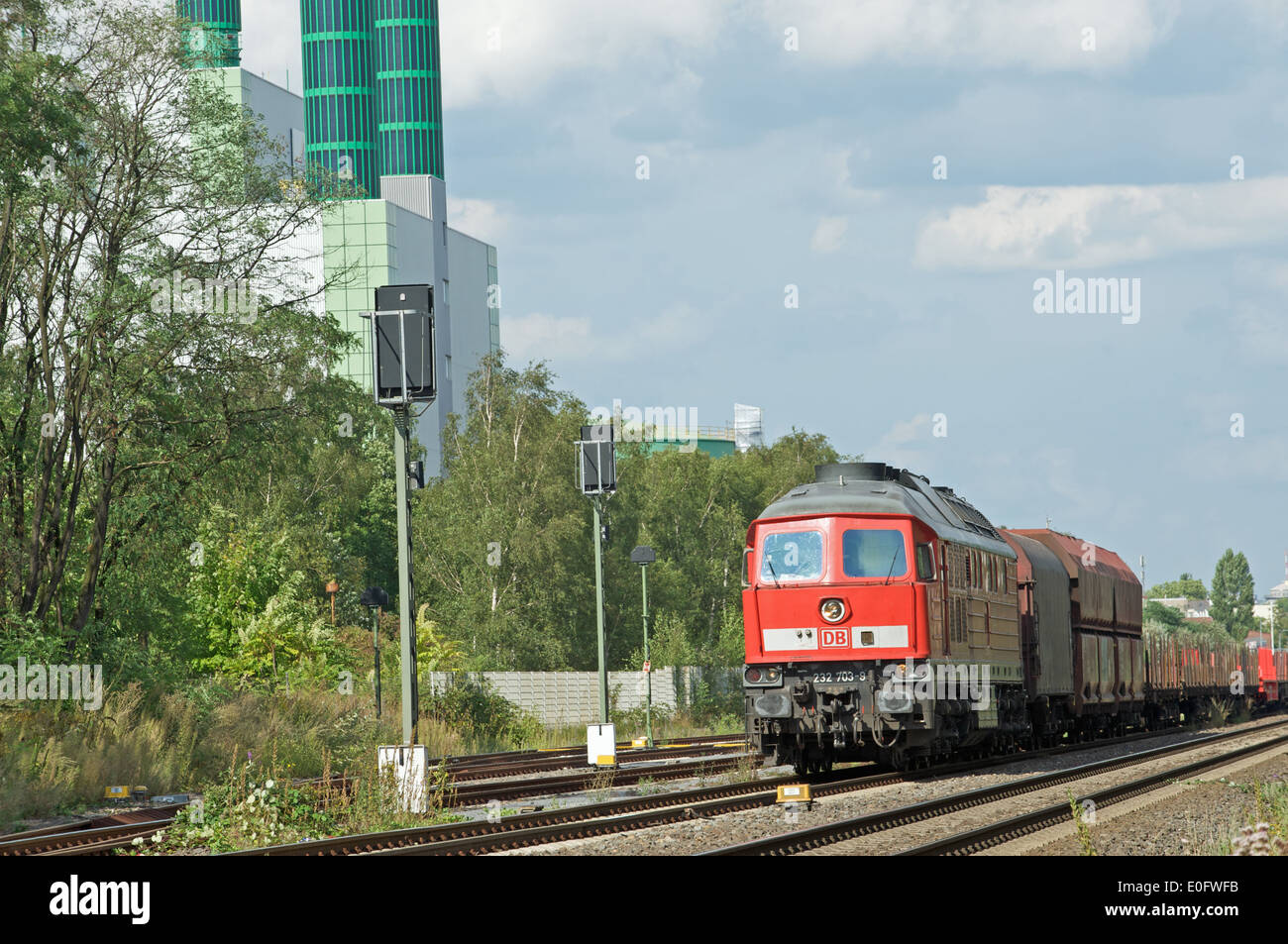 German Railways freight train Duisburg Germany Stock Photo - Alamy
