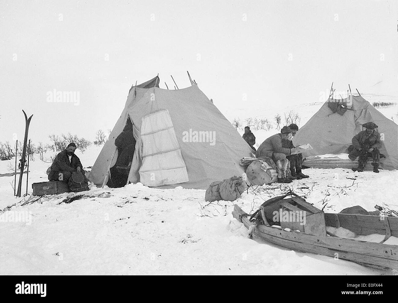 Sami people reindeer historical hi-res stock photography and images - Alamy