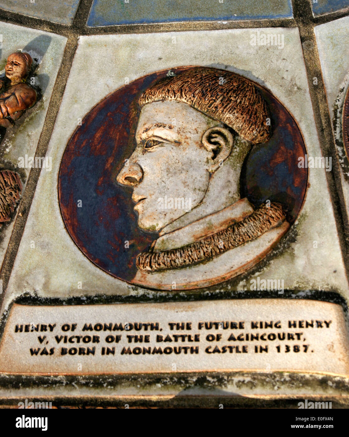 Henry V History in the Round Monmouth Monmouthshire Wales UK Stock ...