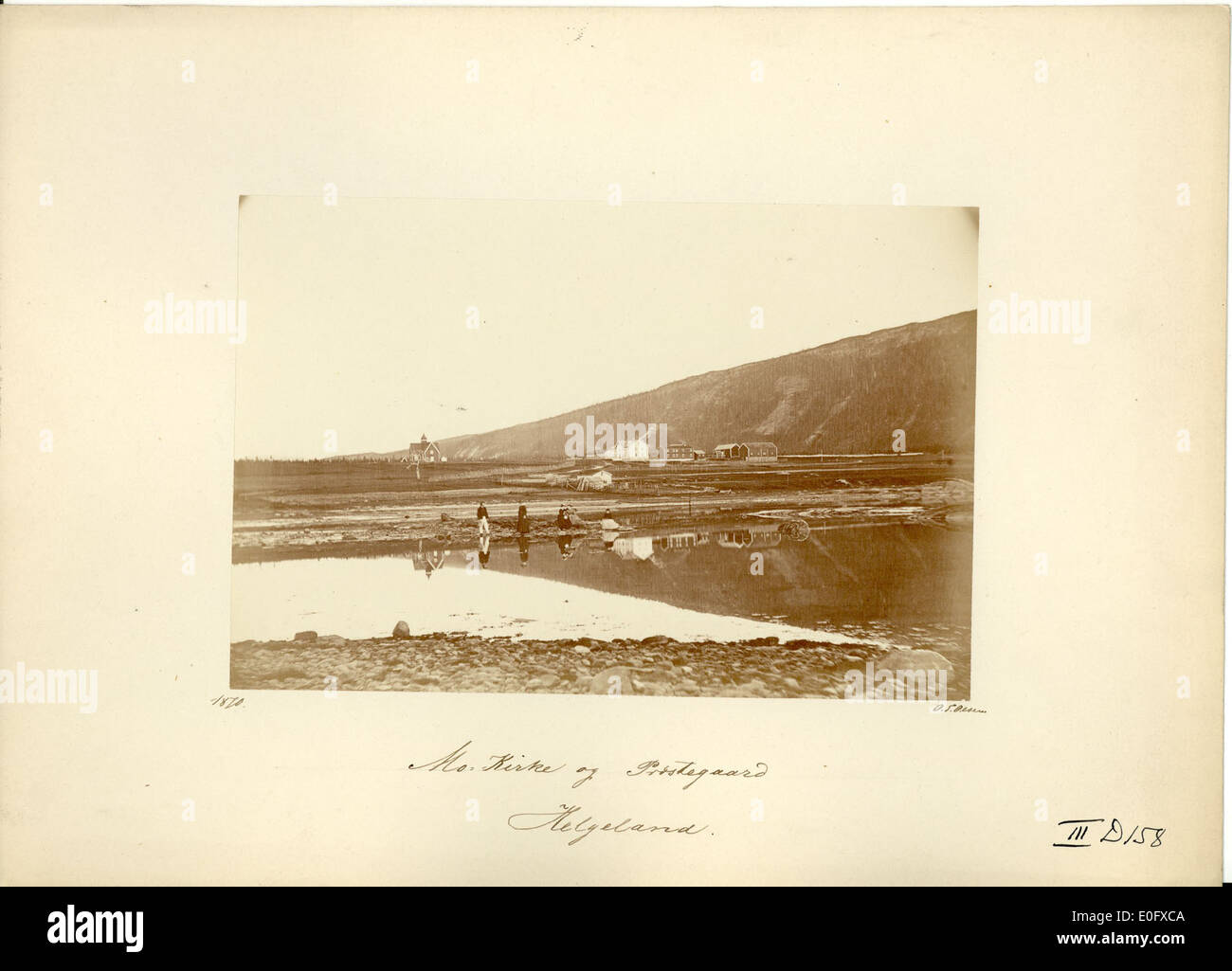 This historical image shows the Mo Church and Priest’s residence in ...