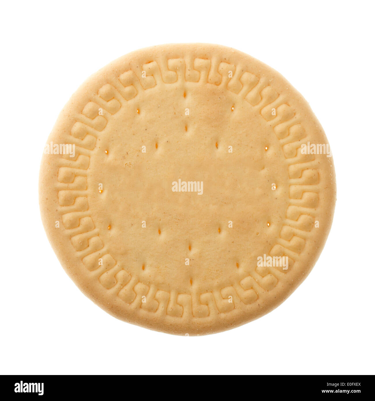 Close up delicious biscuit - isolated on white background Stock Photo ...