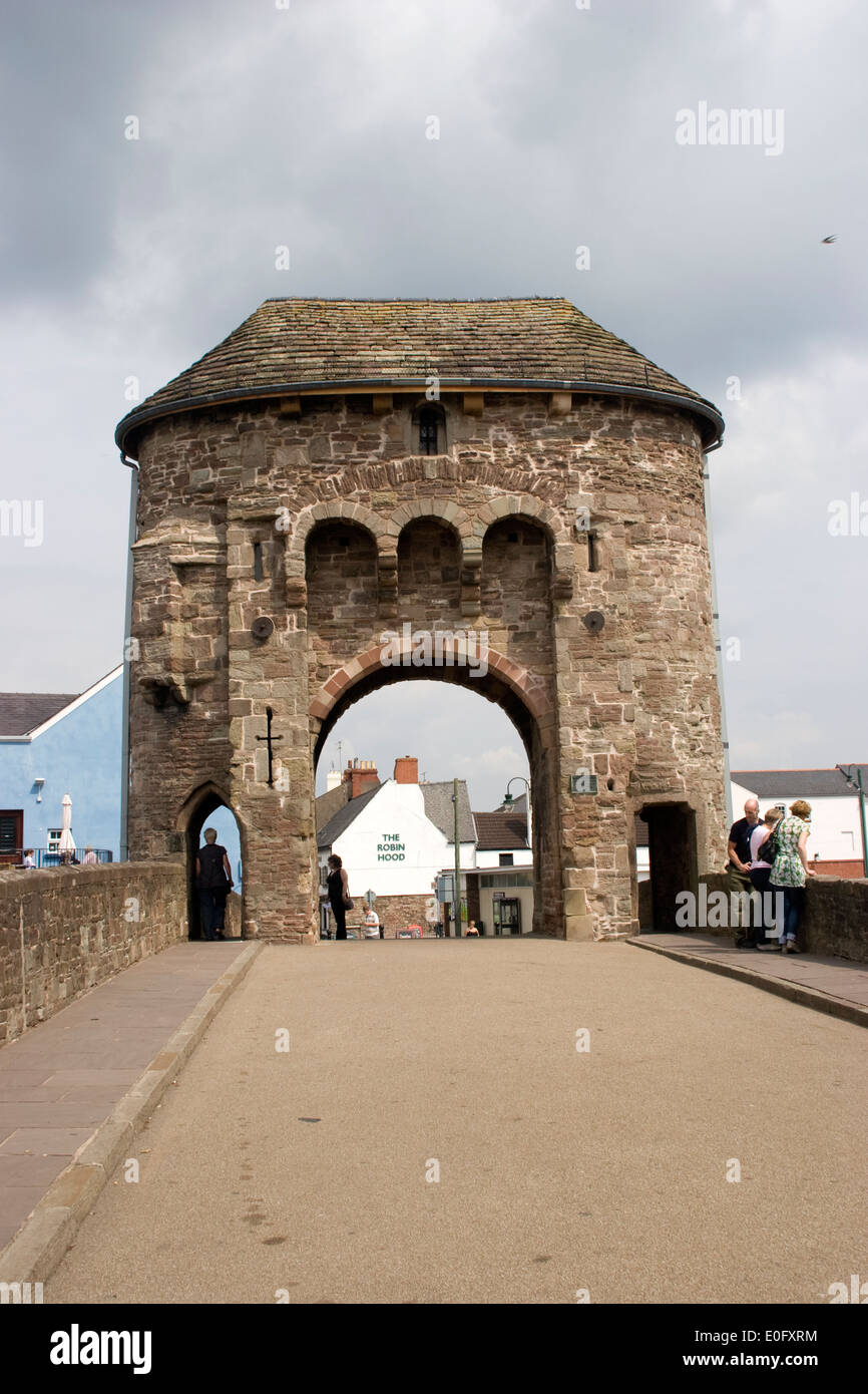 Fortified Gatehouse Monnow Bridge Monmouth Monmouthshire Wales. UK ...
