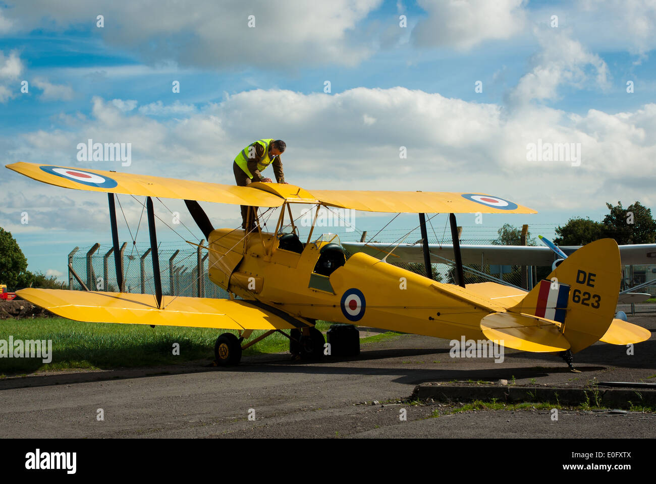 Pre flight checks Stock Photo - Alamy