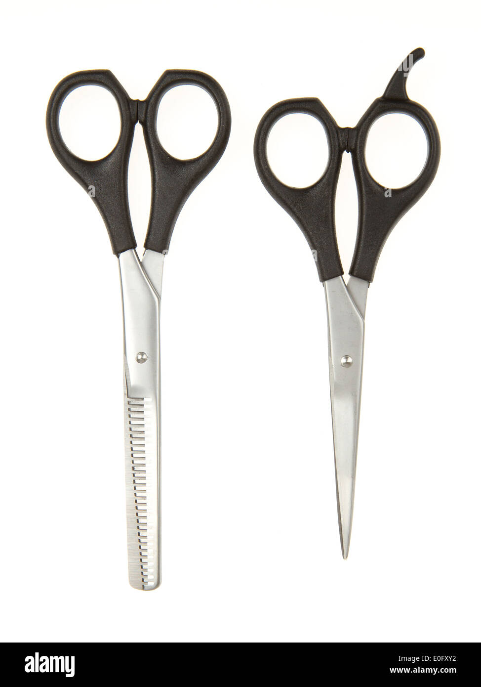 Scissors (barber), isolated on a white background Stock Photo - Alamy