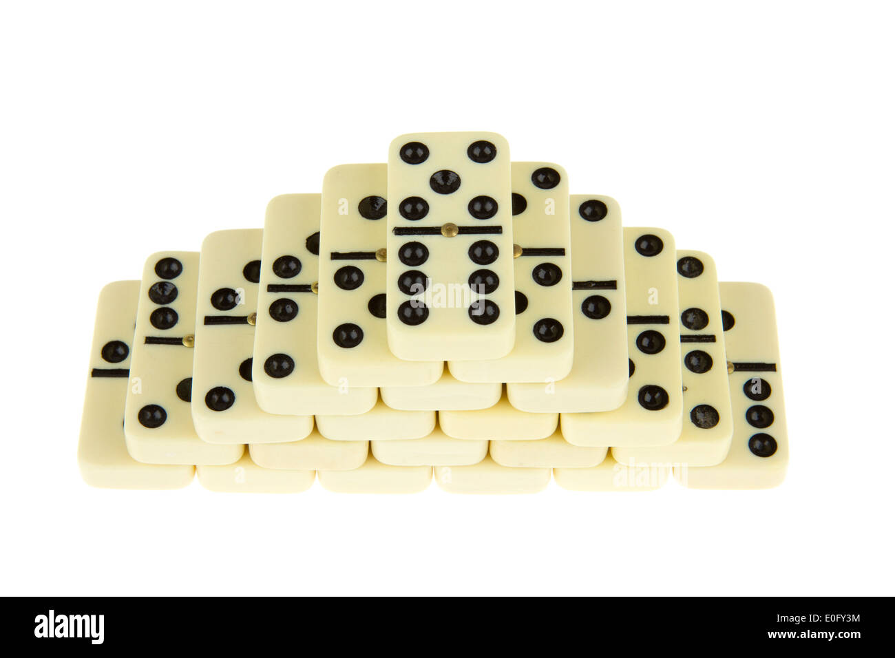 Close up of domino on a white background Stock Photo - Alamy