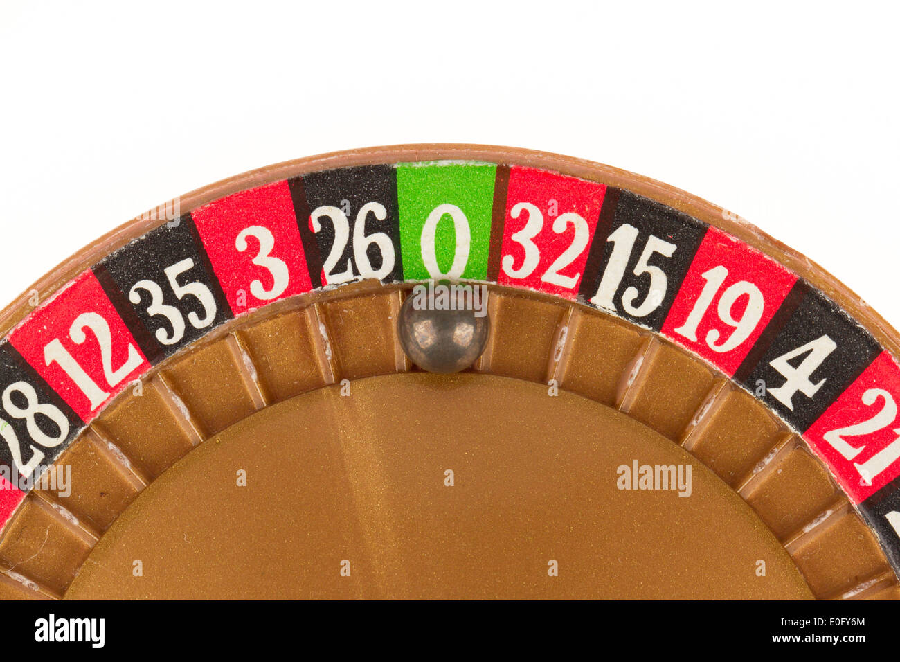Used very old game, roulette wheel and ball Stock Photo - Alamy