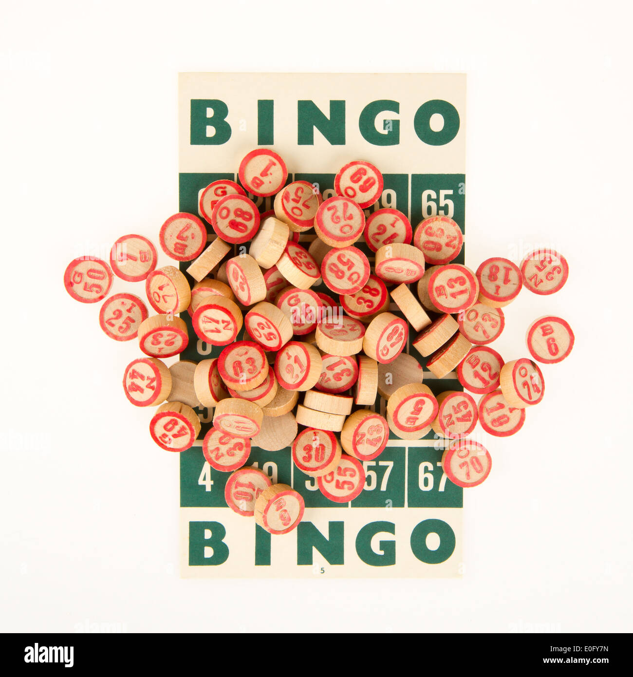 Used bingo card Cut Out Stock Images & Pictures - Alamy