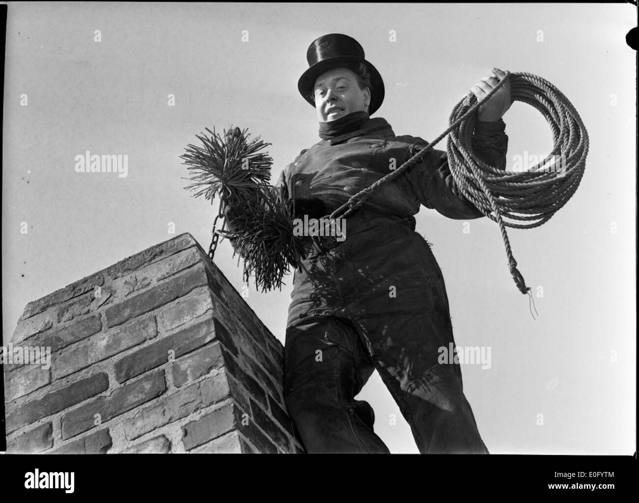 Chimney sweeper Black and White Stock Photos & Images - Alamy