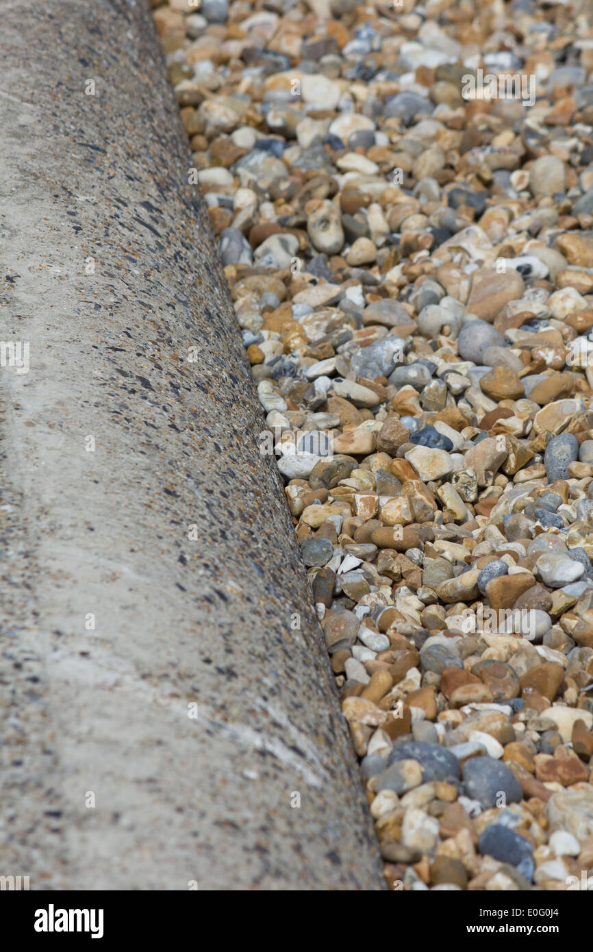 Pebbles concrete stone background hi-res stock photography and images ...
