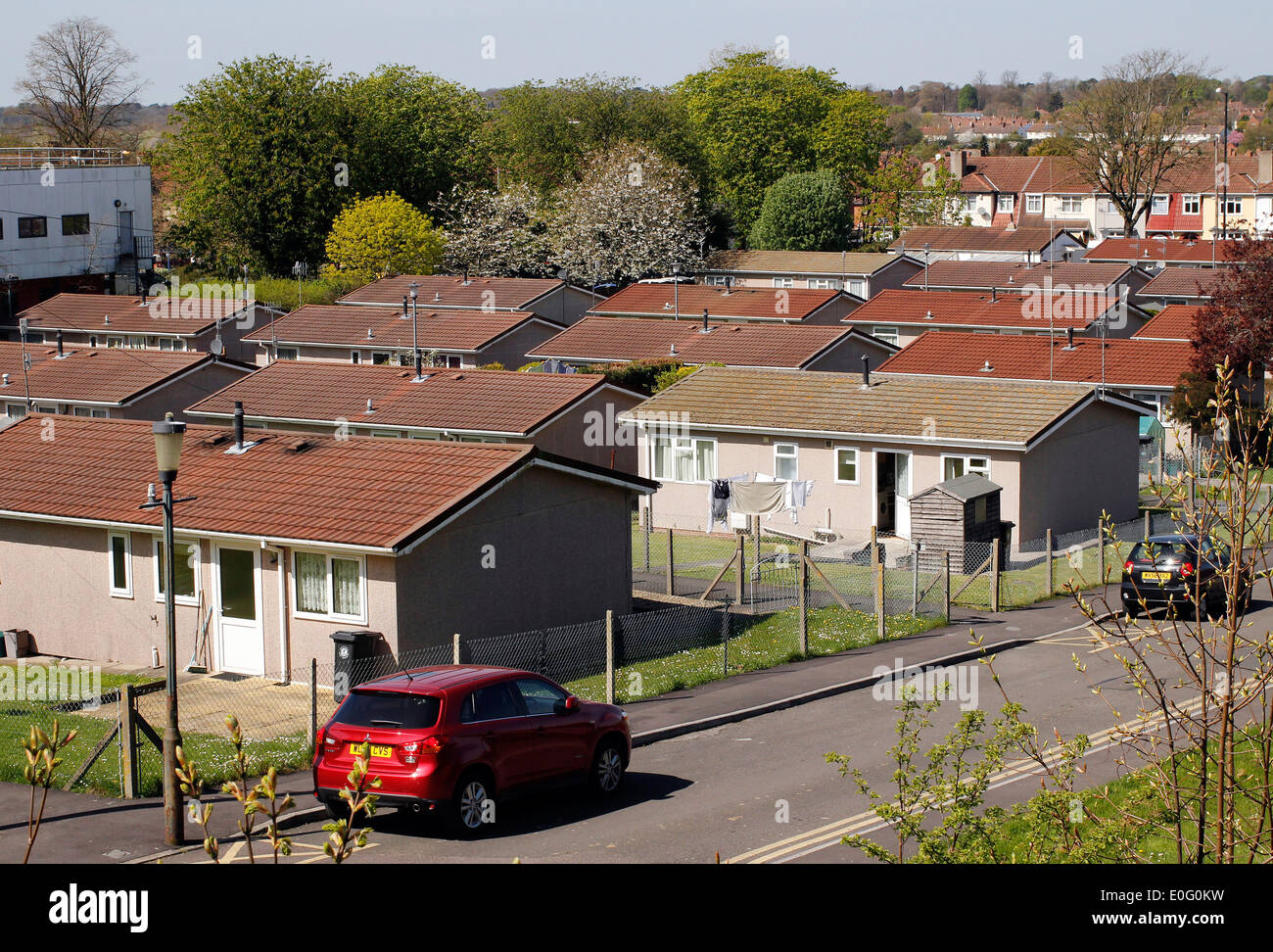 Refurbished and reclad prefab homes, which were originally erected to ...