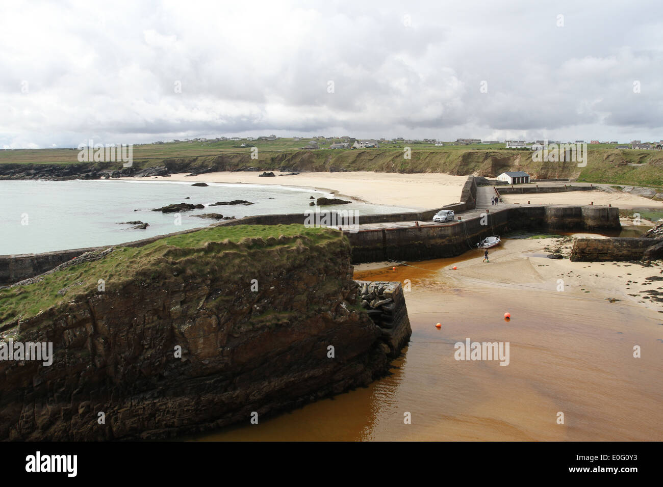 Port of Ness harbour and beach Isle of Lewis Scotland May 2014 Stock ...