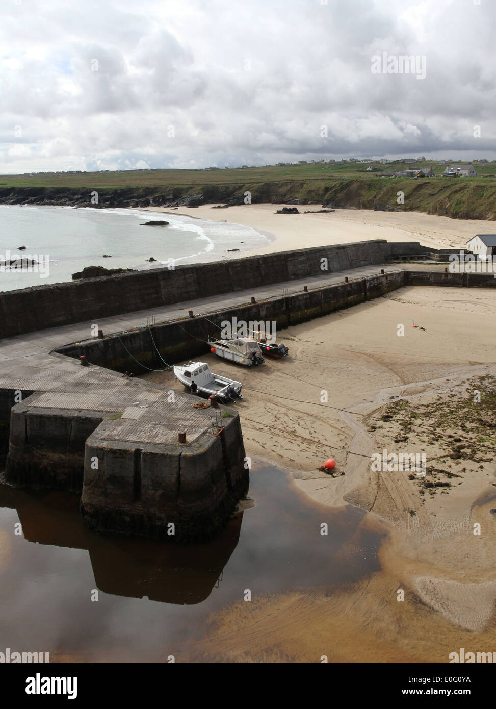 Port of Ness harbour and beach Isle of Lewis Scotland May 2014 Stock ...