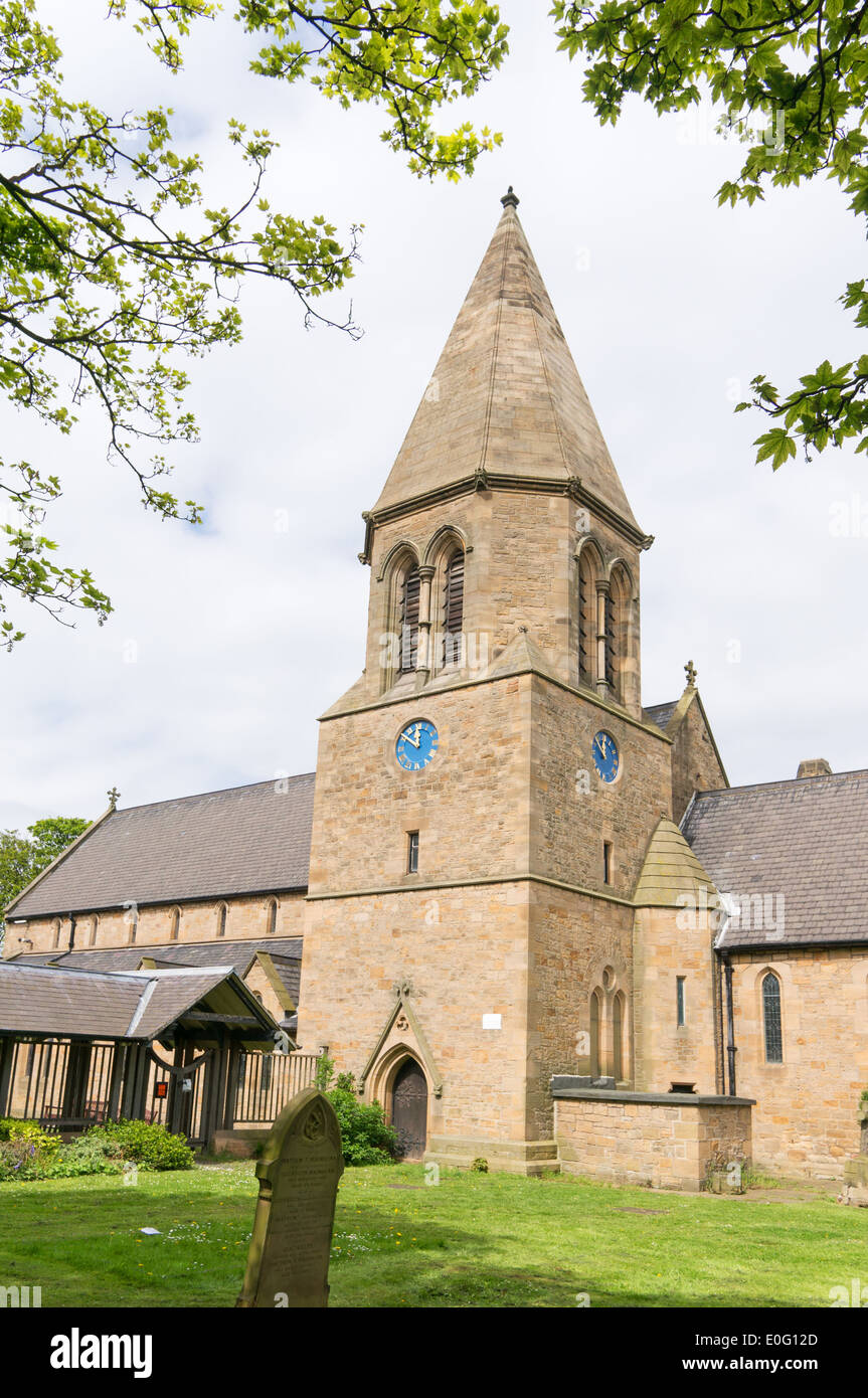 Church of St Paul Whitley Bay parish church north east England UK Stock ...